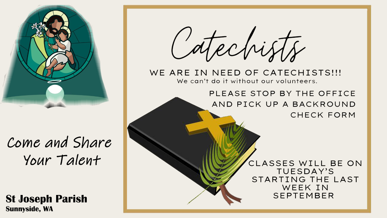 Searching for Catechists – Saint Joseph Church